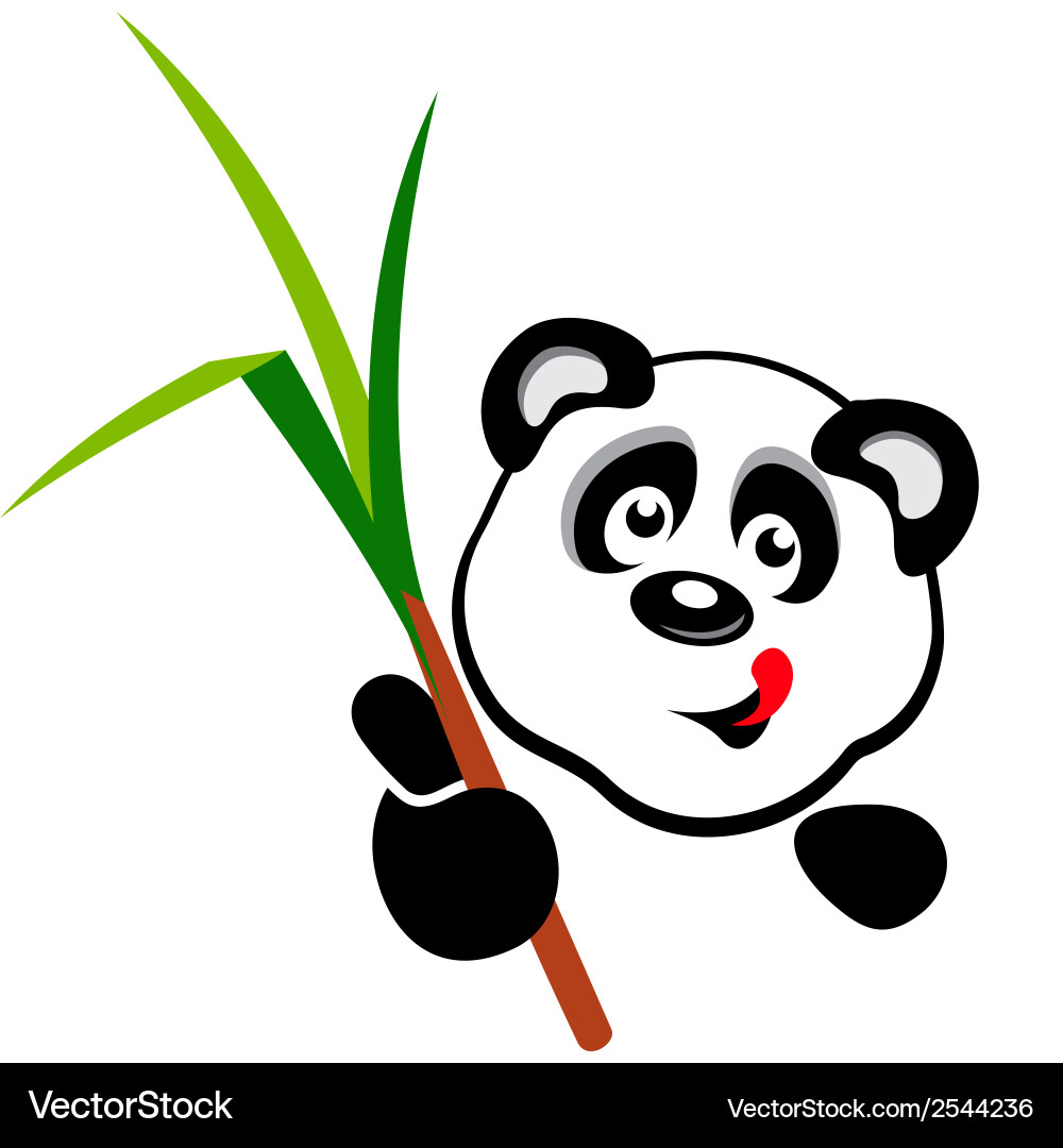 Panda head Royalty Free Vector Image - VectorStock