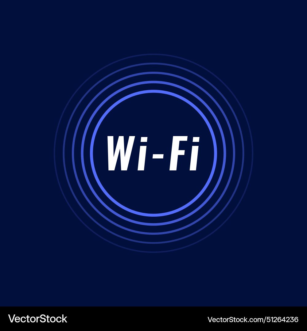 Wifi signal logo free wi-fi access point Vector Image