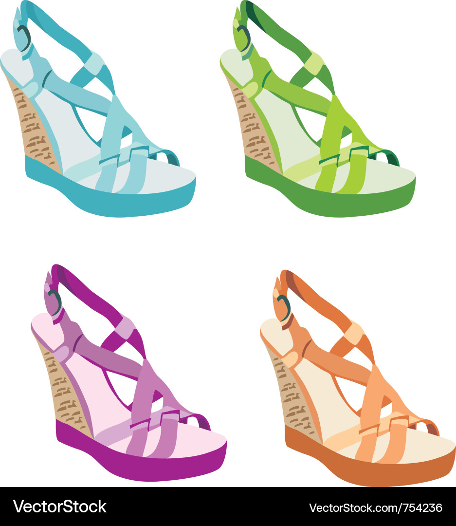 Women shoes Royalty Free Vector Image - VectorStock
