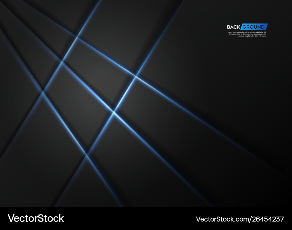 Abstract blue paper art with light Royalty Free Vector Image