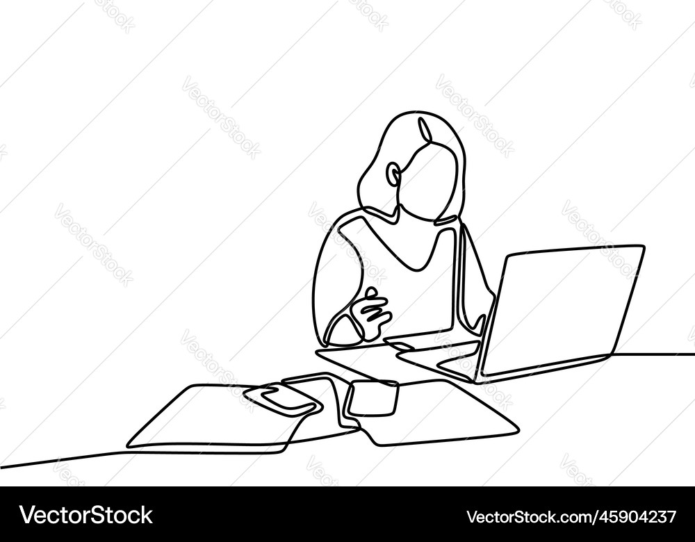 Girl Sitting on Table Sketch Vector Images (over 470)