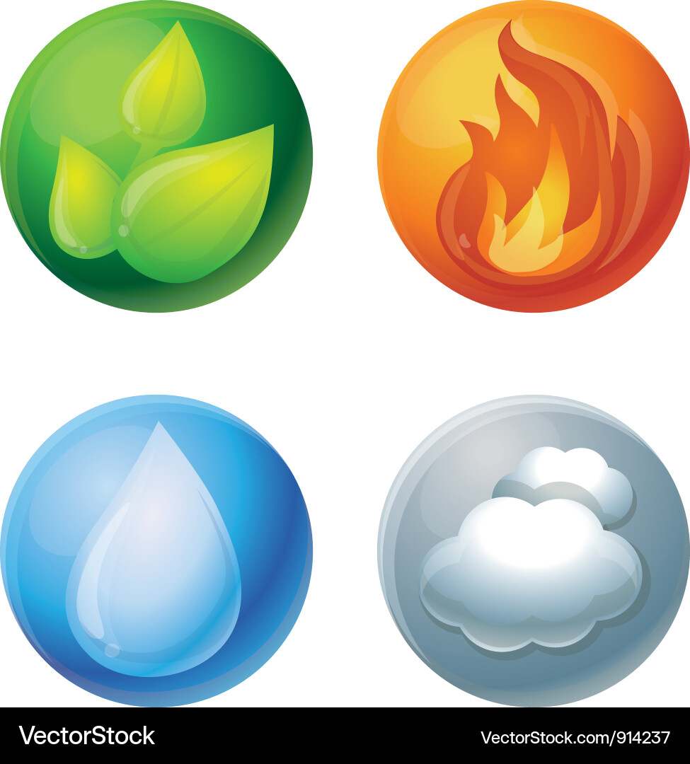 Four elements Royalty Free Vector Image - VectorStock