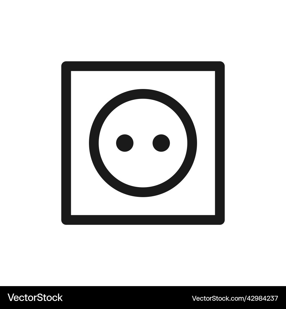 Socket outlet plug in icon Royalty Free Vector Image