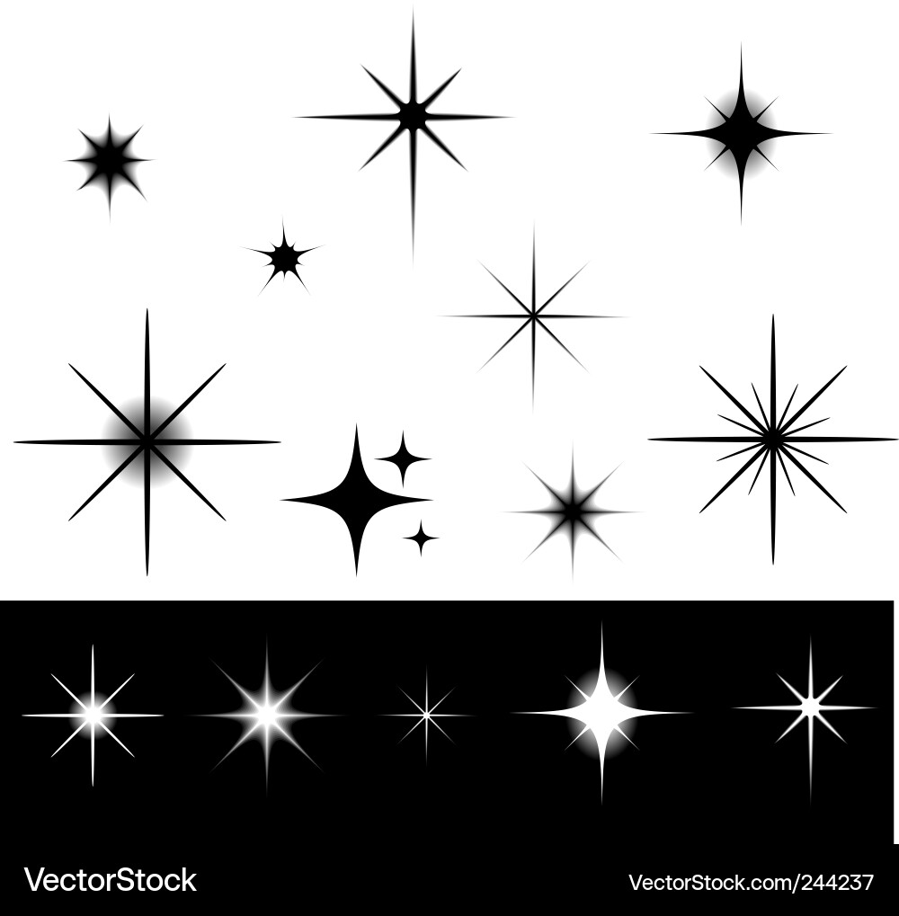 Sparkles Royalty Free Vector Image - VectorStock
