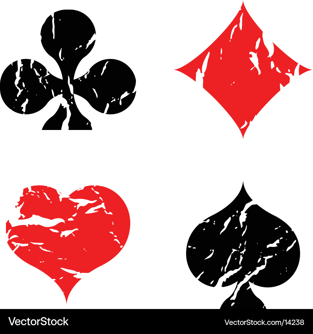 Discarded Playing Cards Royalty Free Vector Image