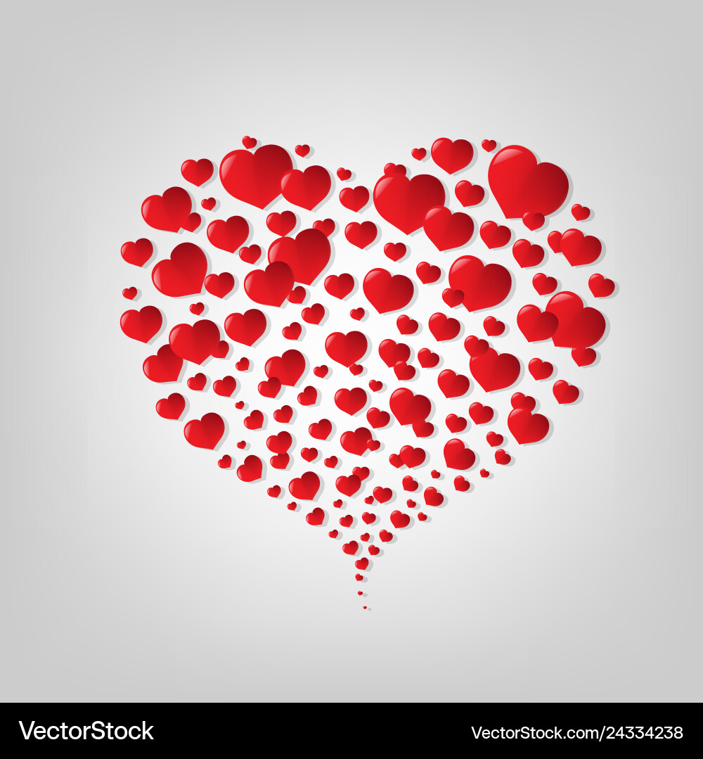 Red heart symbol Royalty Free Vector Image - VectorStock