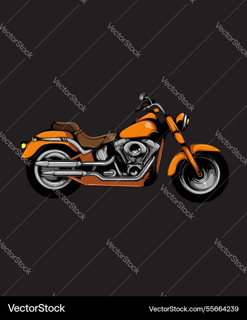 A colourful motorcycle Royalty Free Vector Image