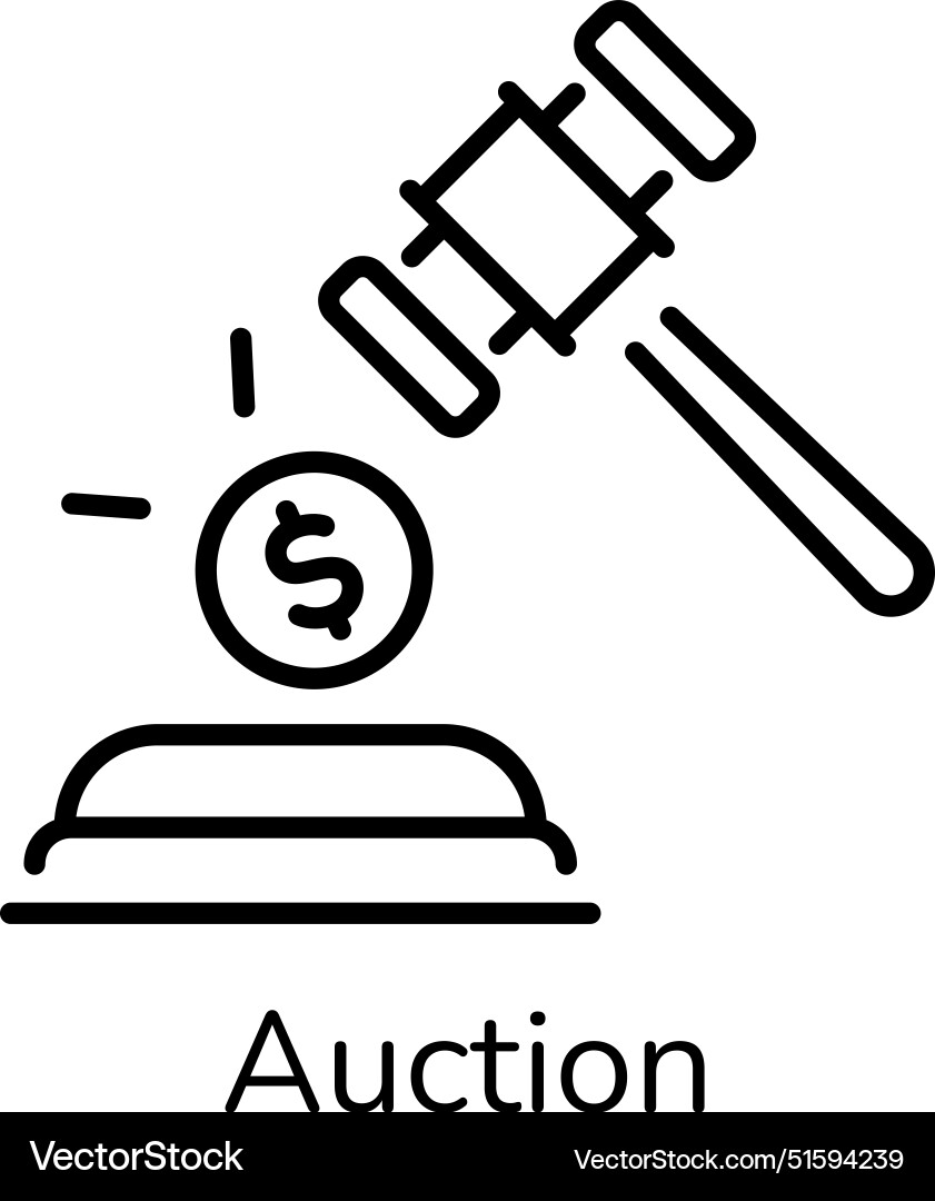 Auction Royalty Free Vector Image - VectorStock