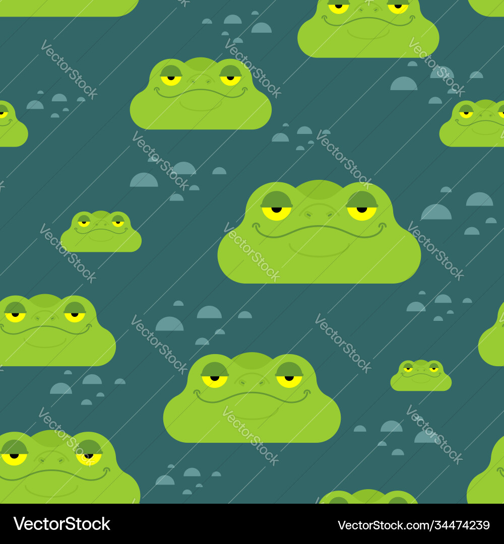 Frog Pattern - Swamp & Toad Royalty Free Vector Image