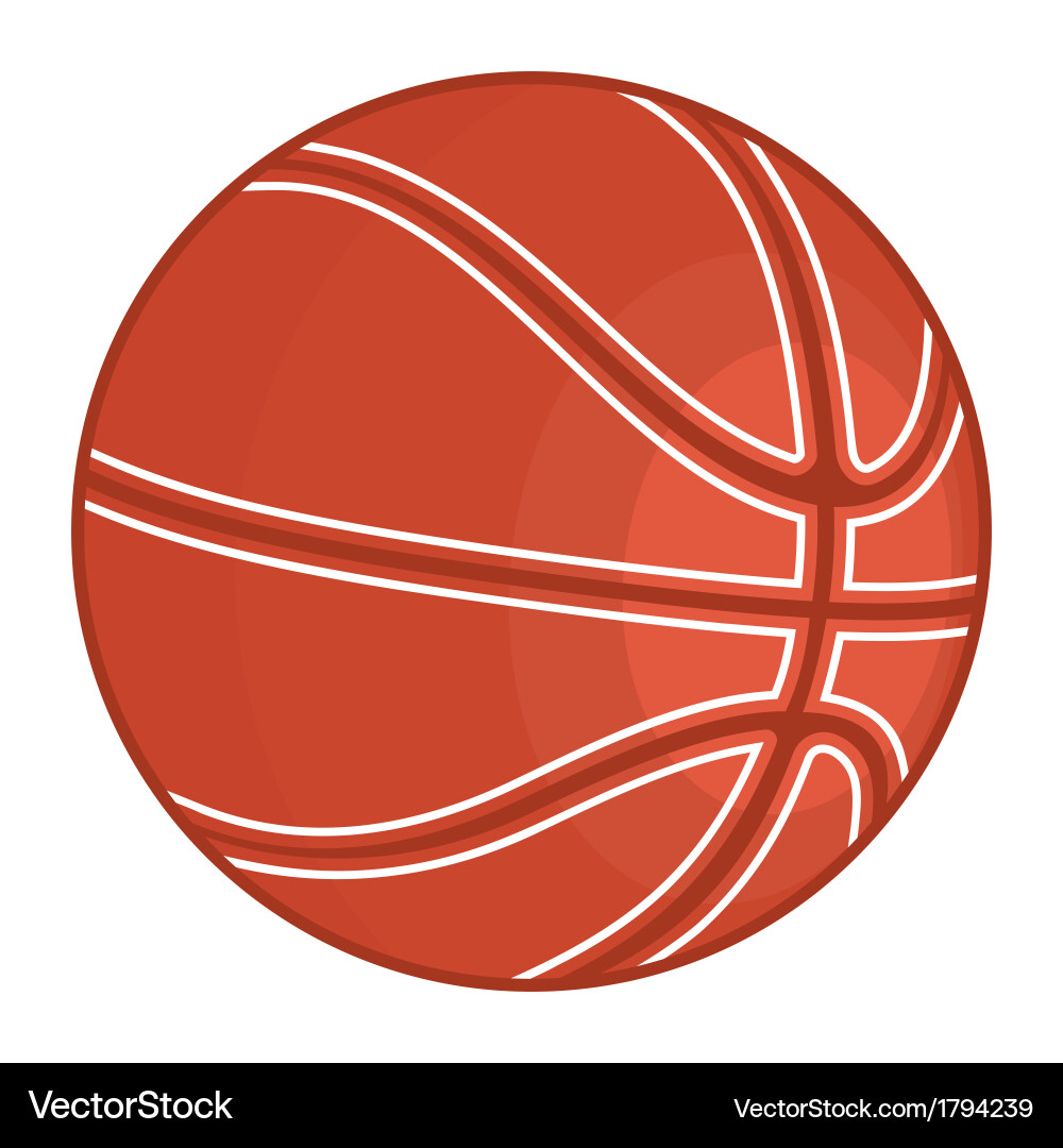 Kosarkaska lopta resize Royalty Free Vector Image