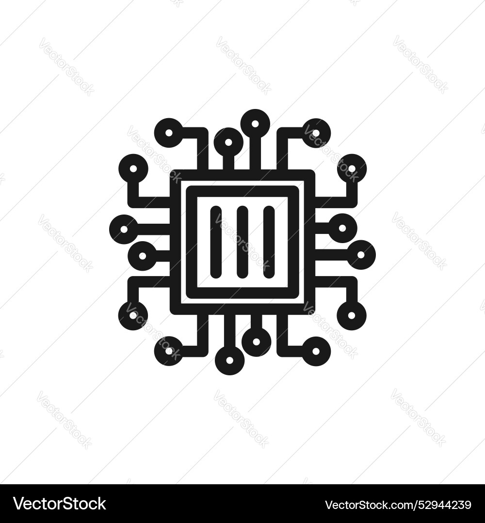 Microchip icon Royalty Free Vector Image - VectorStock
