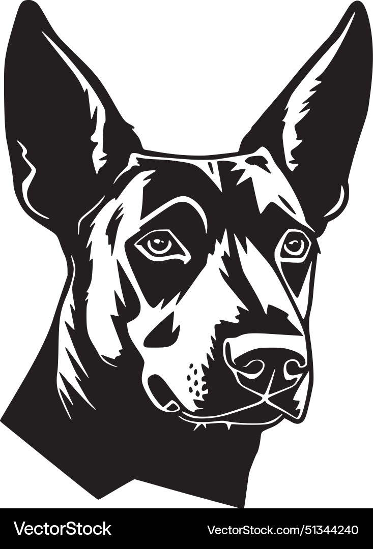 Australian kelpie - minimalist and flat logo Vector Image