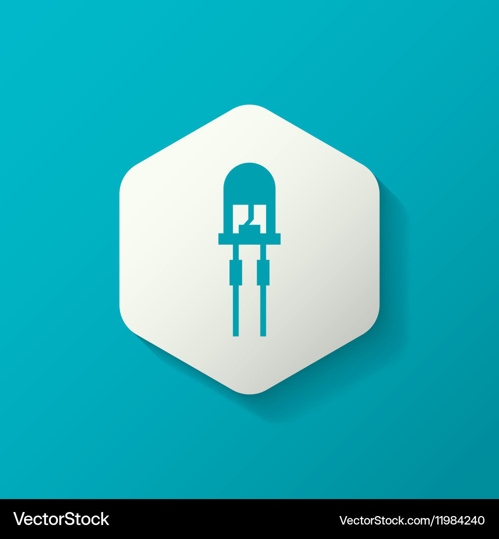 Light emitting diode Royalty Free Vector Image