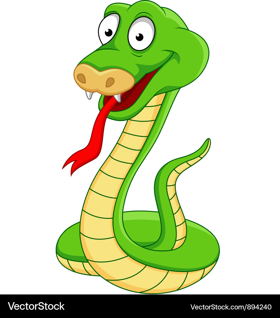 Snake cartoon Royalty Free Vector Image - VectorStock