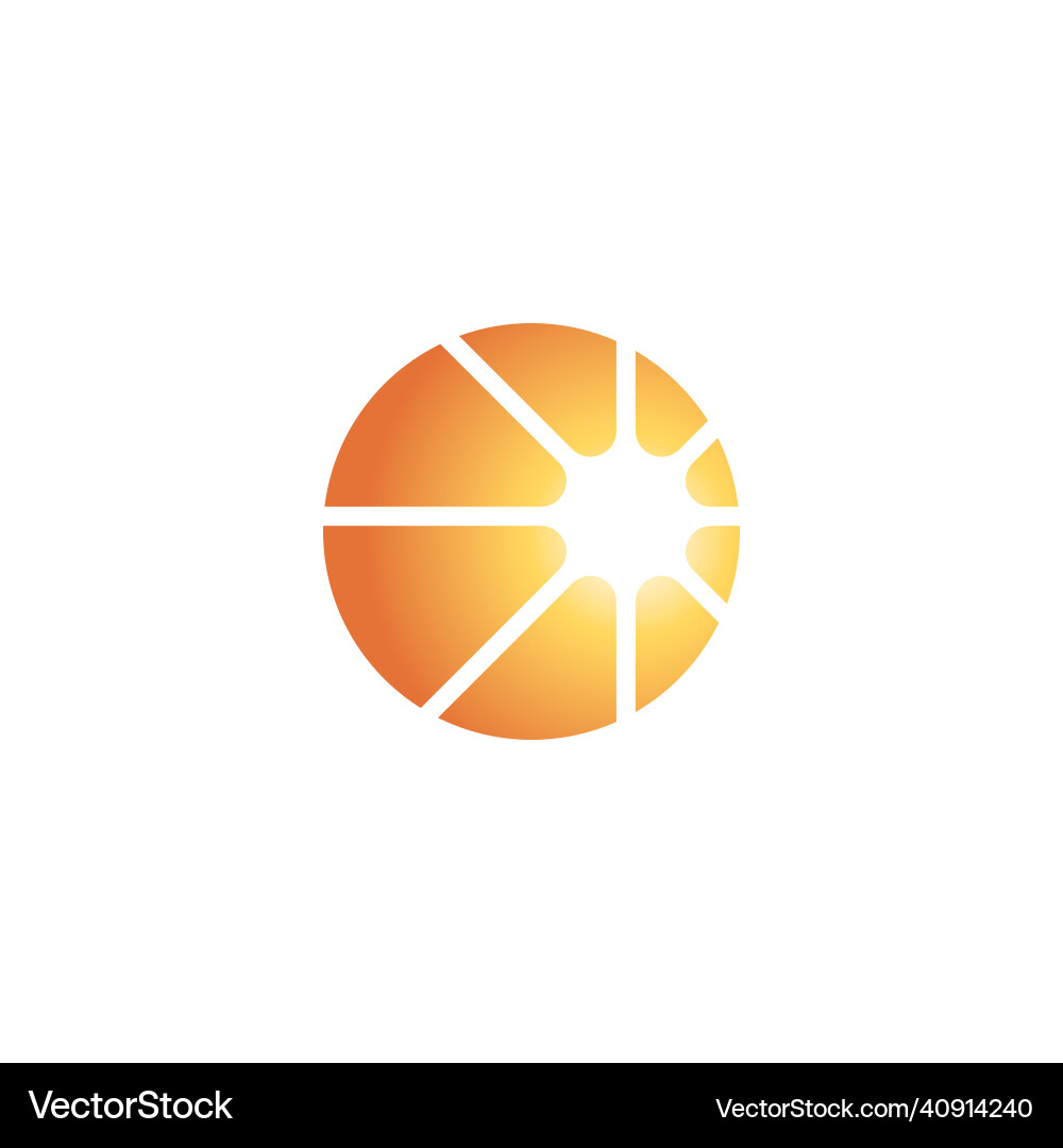 Solar sun logo design Royalty Free Vector Image