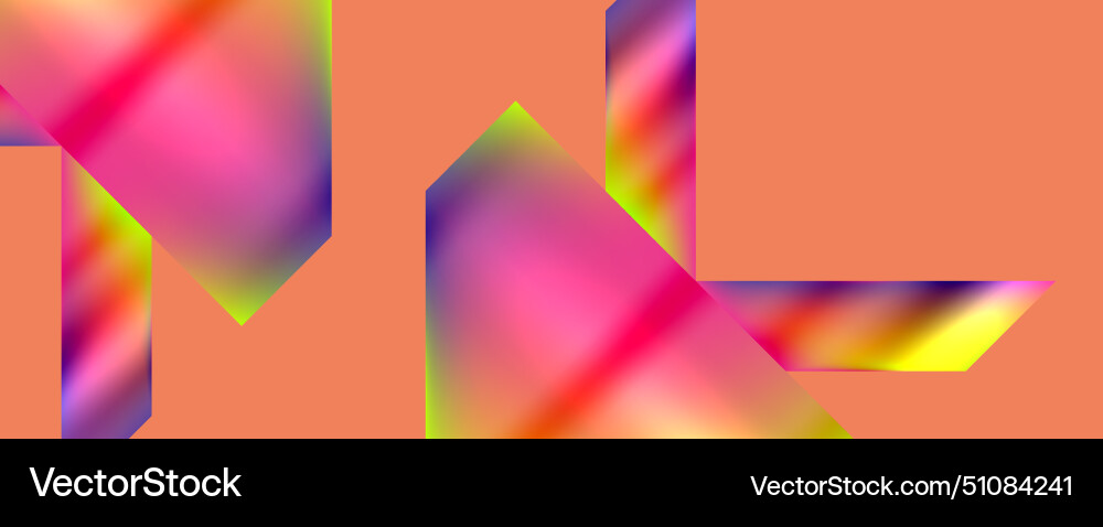 A vibrant array of colors in blurred rainbow Vector Image