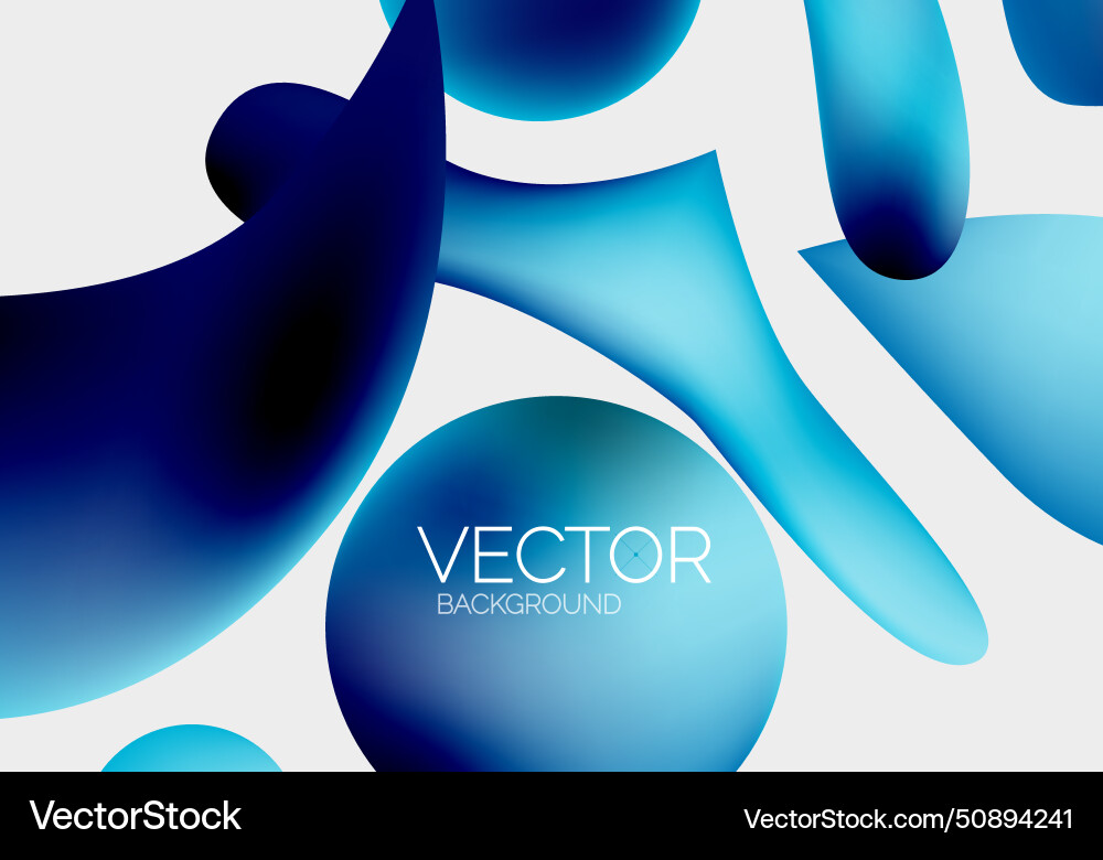 Abstract liquid bubble background Royalty Free Vector Image