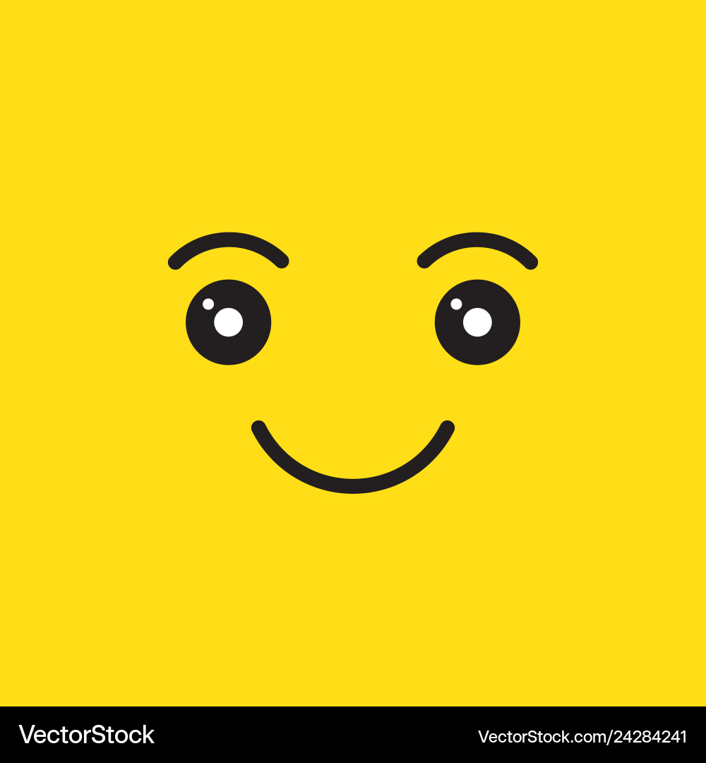 Happy smiling face Royalty Free Vector Image - VectorStock