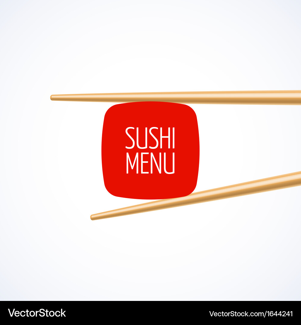 Sushi menu cover Royalty Free Vector Image - VectorStock