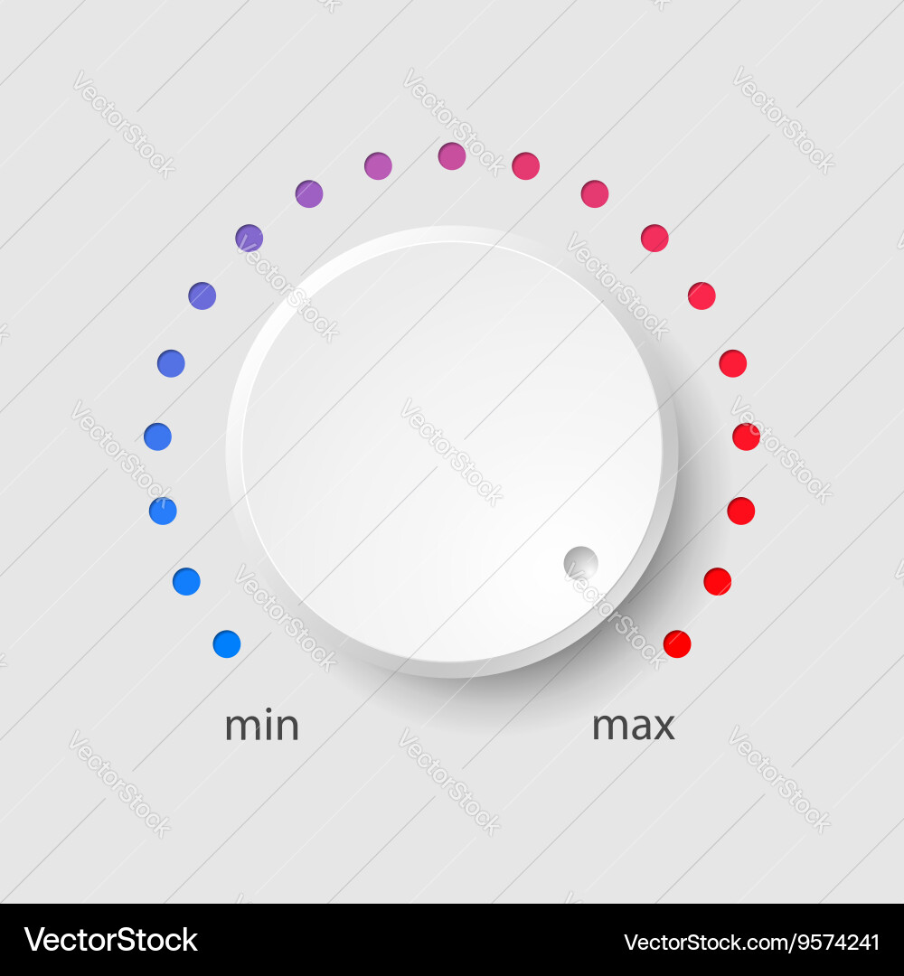 Volume Control Knob Royalty Free Vector Image - VectorStock