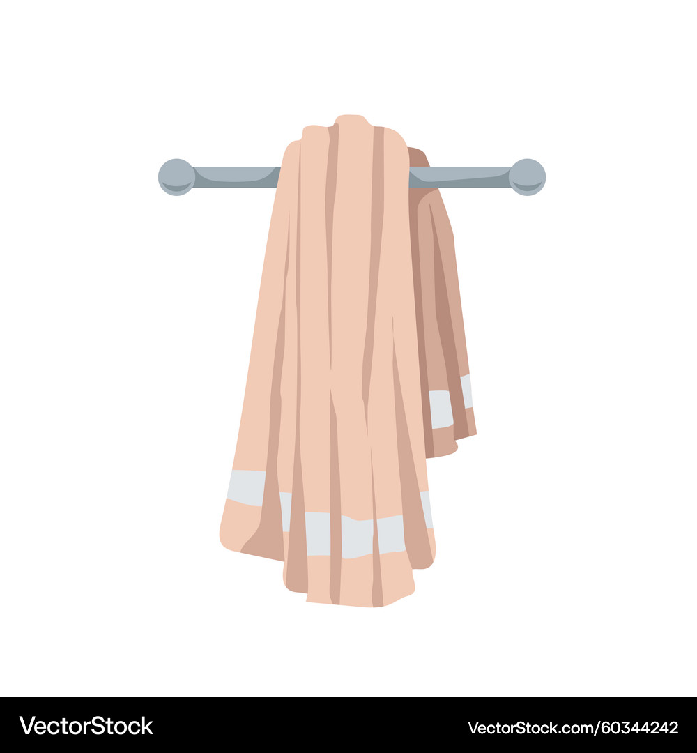 Cute Folded Cotton Towel Royalty Free Vector Image