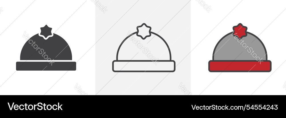 Beanie icon Royalty Free Vector Image - VectorStock