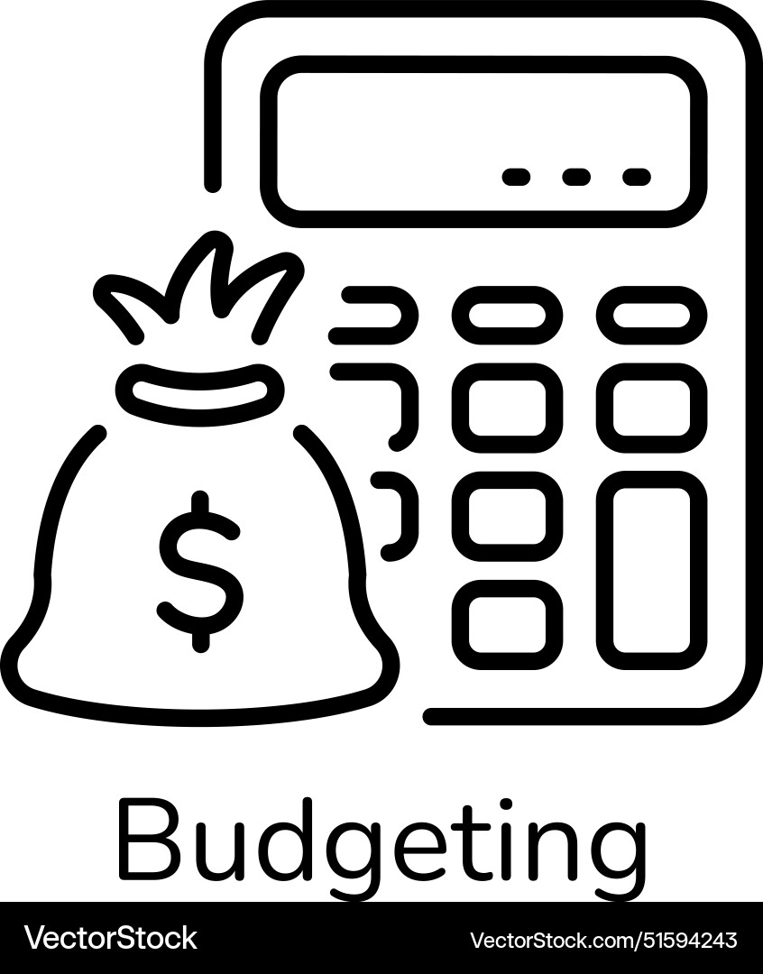 Budgeting Royalty Free Vector Image - VectorStock