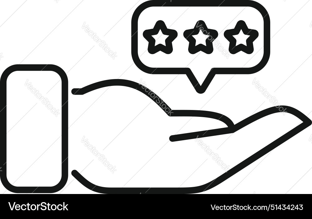 Customer service satisfaction rating icon Vector Image