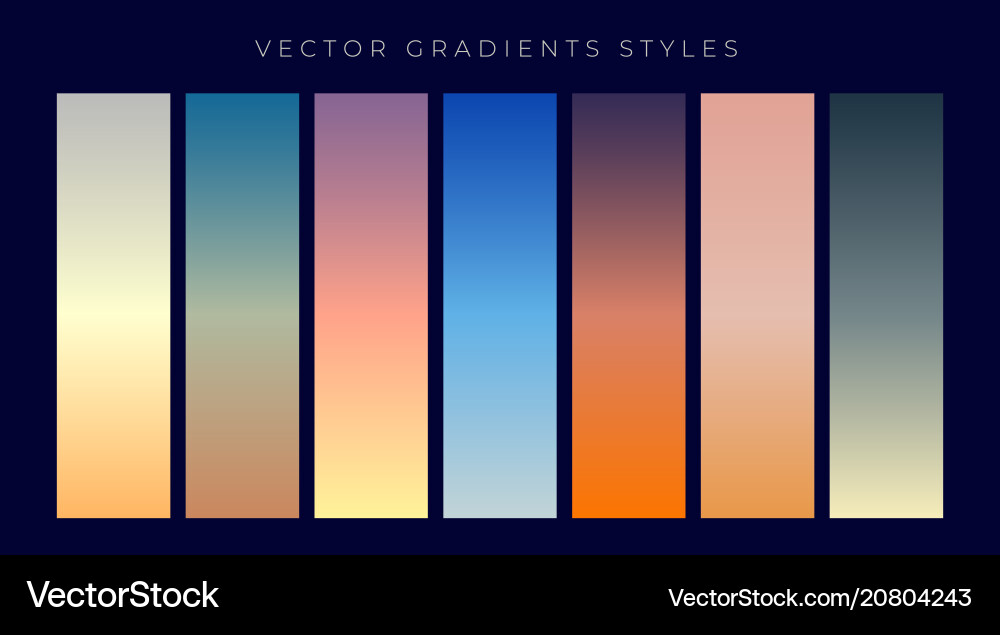Gradient Sky Dusk Dawn Backgrounds Royalty Free Vector Image