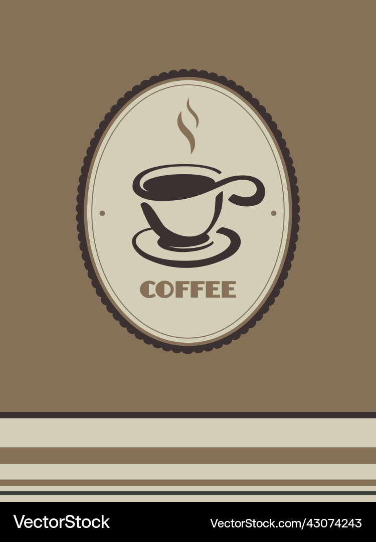 Its time for a coffee Royalty Free Vector Image
