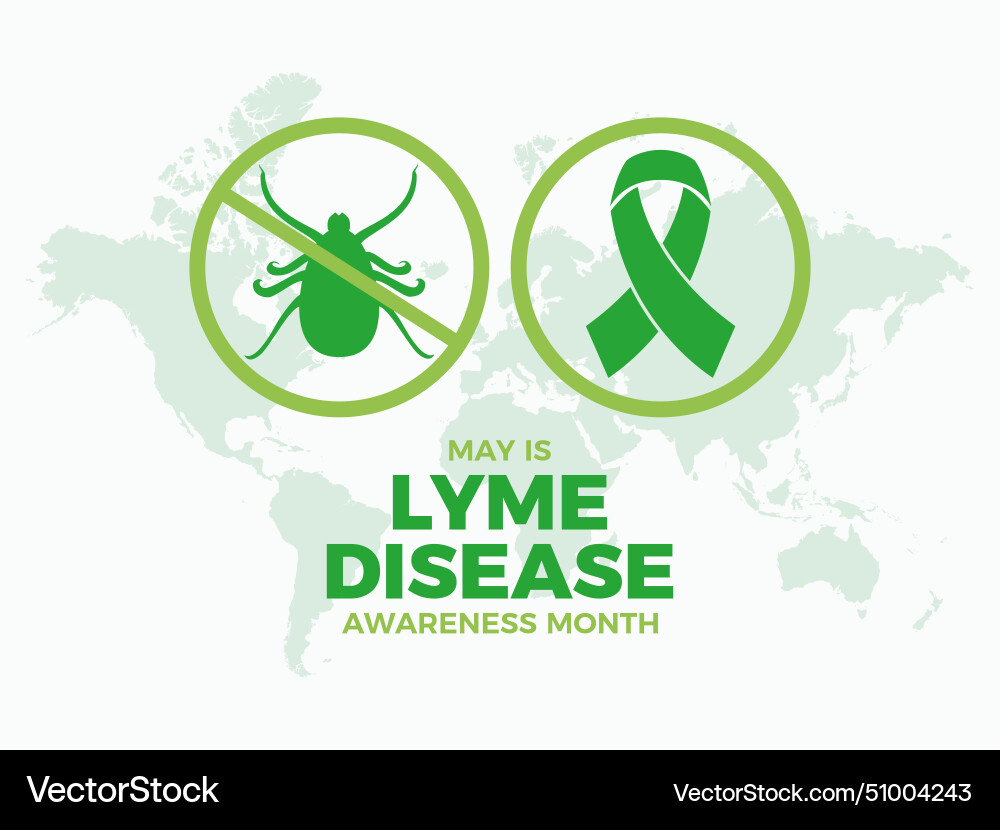 May is lyme disease awareness month poster Vector Image