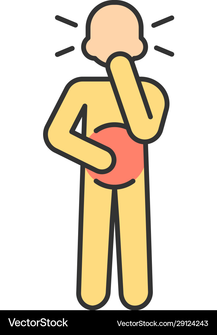 Nausea Symptom Icon Royalty Free Vector Image - VectorStock