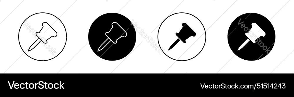 Thumbtack icon Royalty Free Vector Image - VectorStock