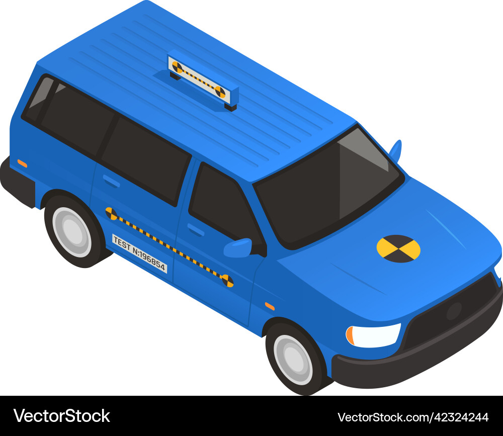 Crash test icon Royalty Free Vector Image - VectorStock