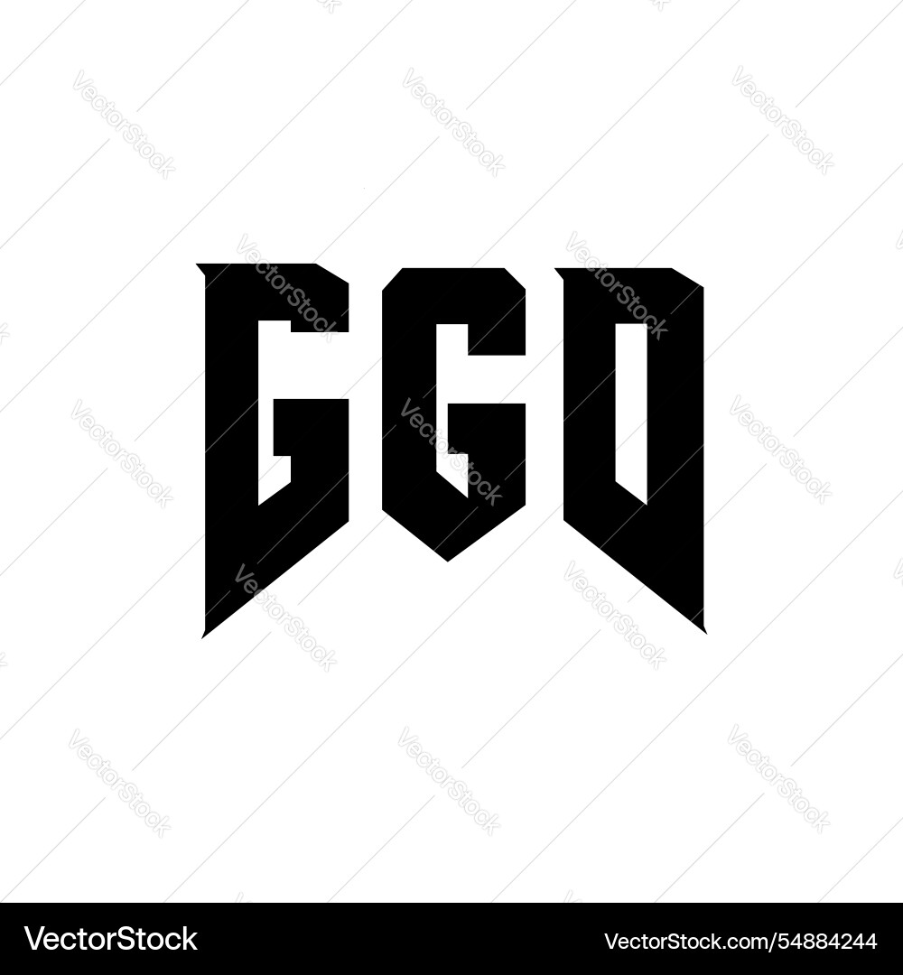 Ggd letter logo design for technology company Vector Image