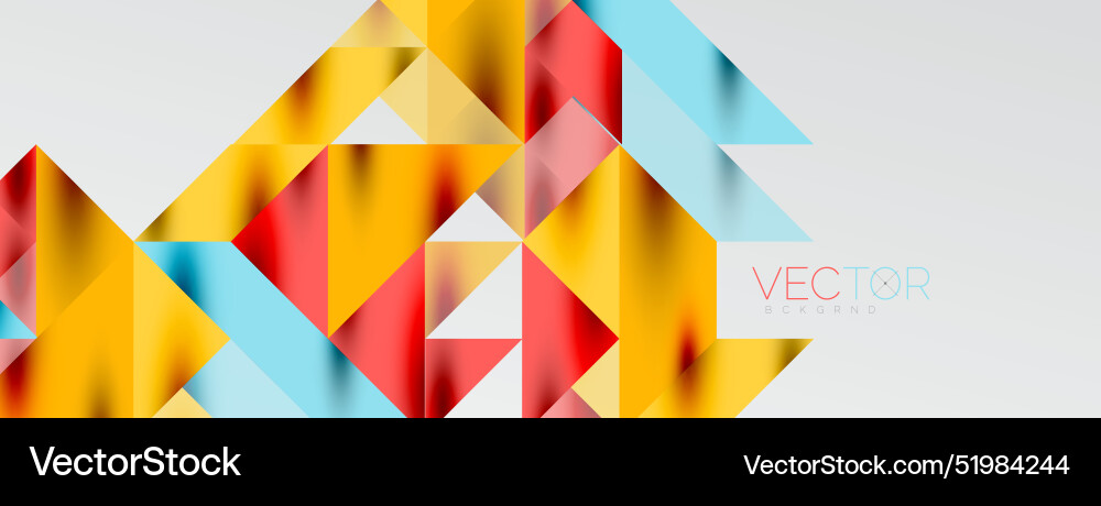 Tech minimal overlapping triangle shapes elements Vector Image