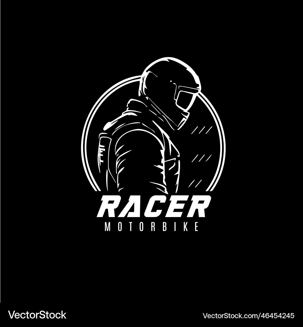Motorbiker icon motorcycle biker emblem speed Vector Image