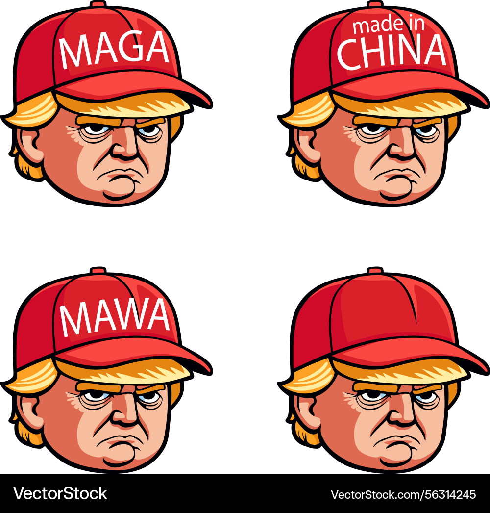 Trump MAGA Portrait Royalty Free Vector Image - VectorStock