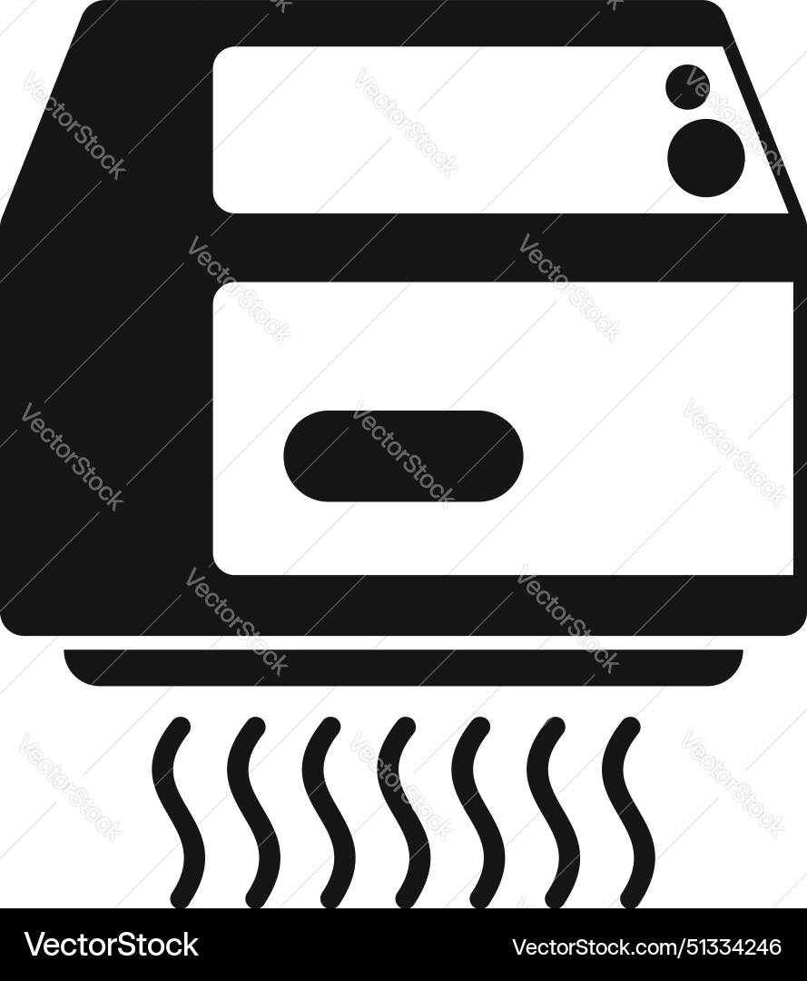Black and white icon of a desktop computer Vector Image