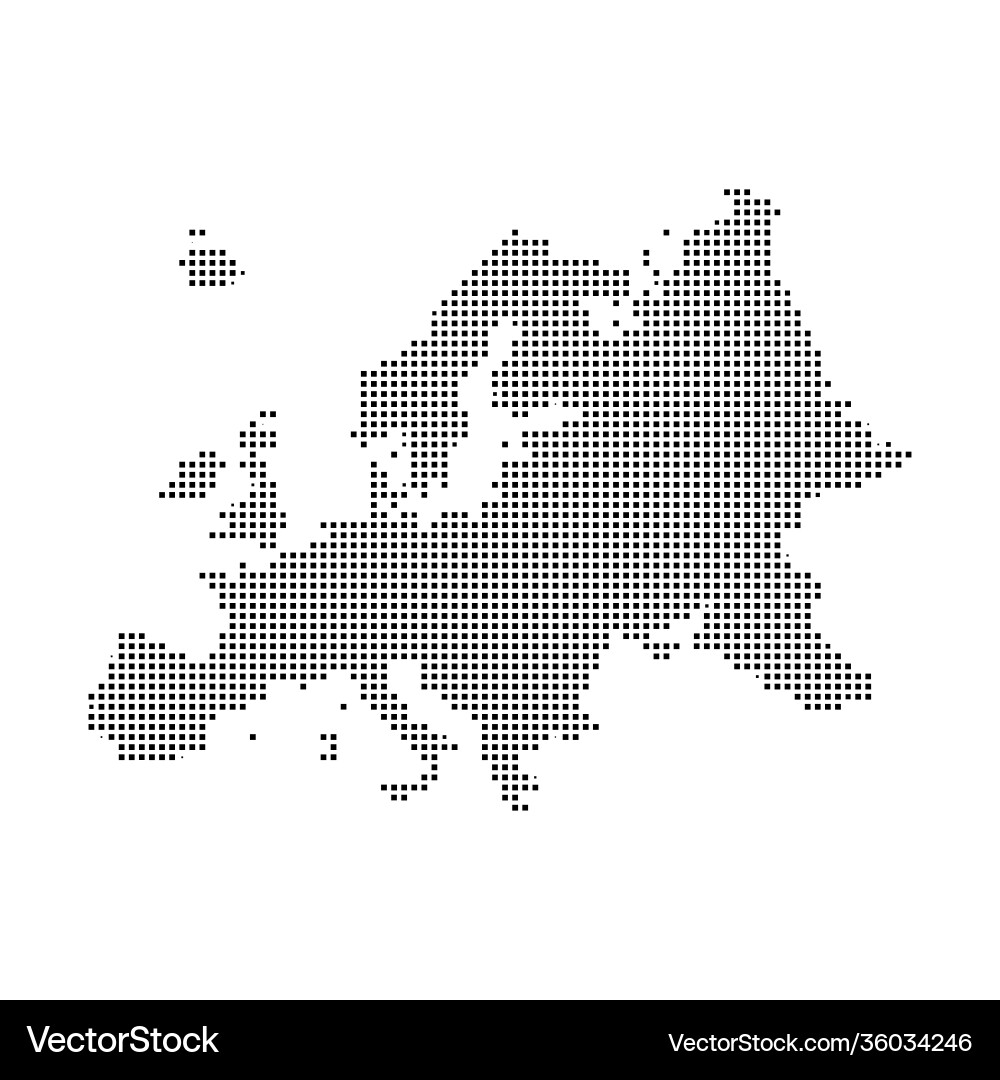 Germany Pixel Map Vector Images (over 170)