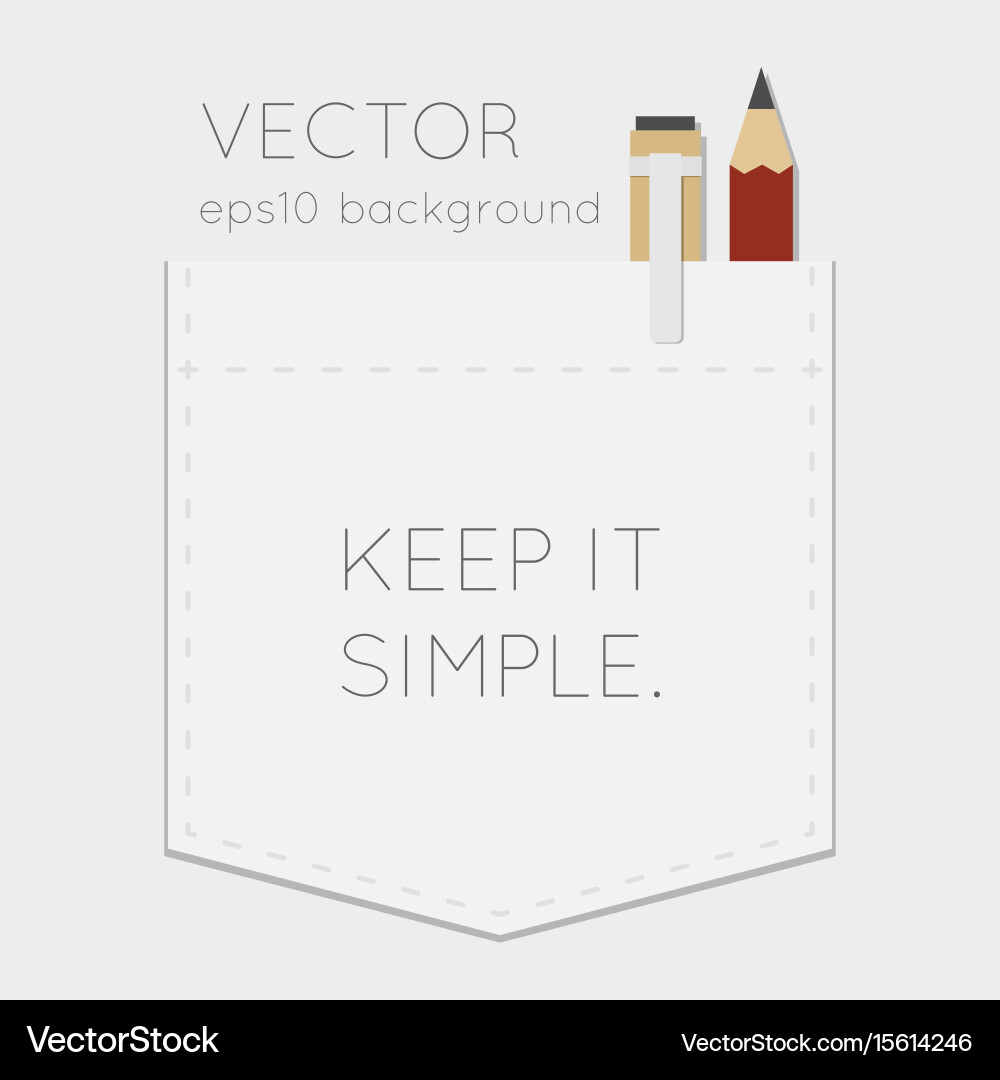Pocket Royalty Free Vector Image - VectorStock