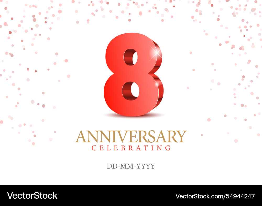 Happy Birthday 8 Years Vector Images (over 940)