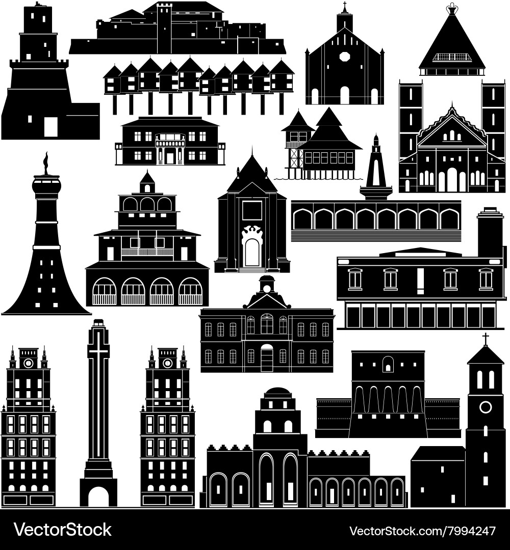 Architecture-6 Royalty Free Vector Image - VectorStock