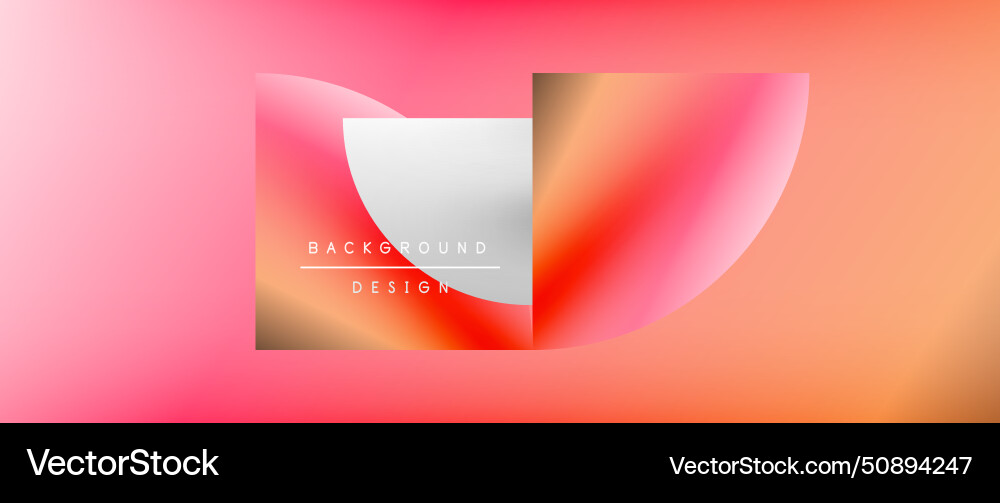 Bright color circle and round element minimal Vector Image