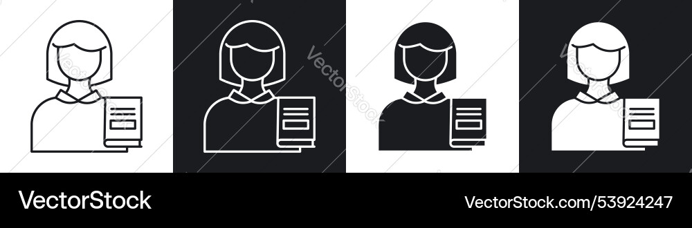 Librarian icon Royalty Free Vector Image - VectorStock