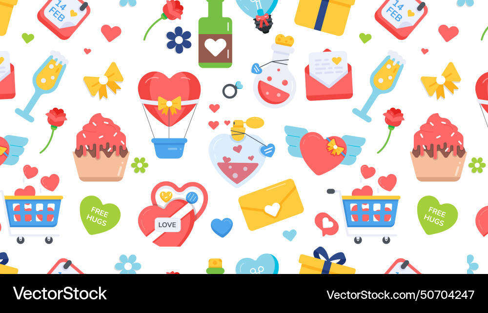 Love pattern Royalty Free Vector Image - VectorStock