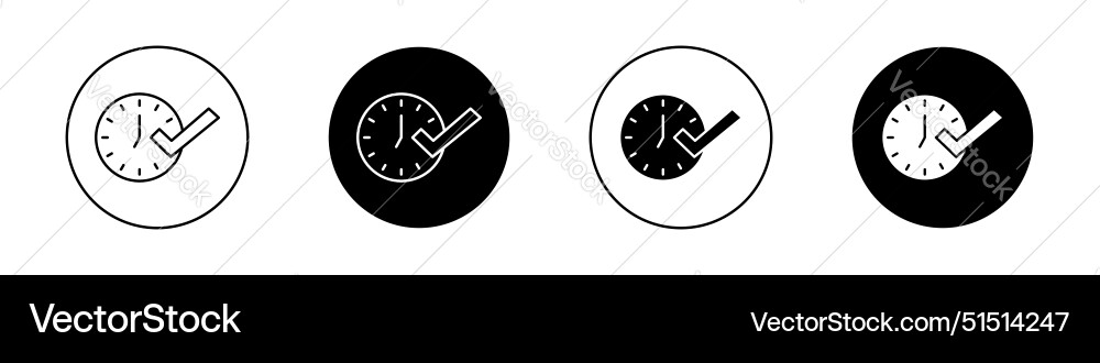 Time check icon Royalty Free Vector Image - VectorStock