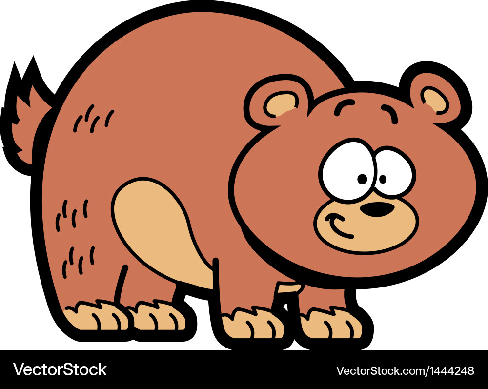 Cartoon bear Royalty Free Vector Image - VectorStock