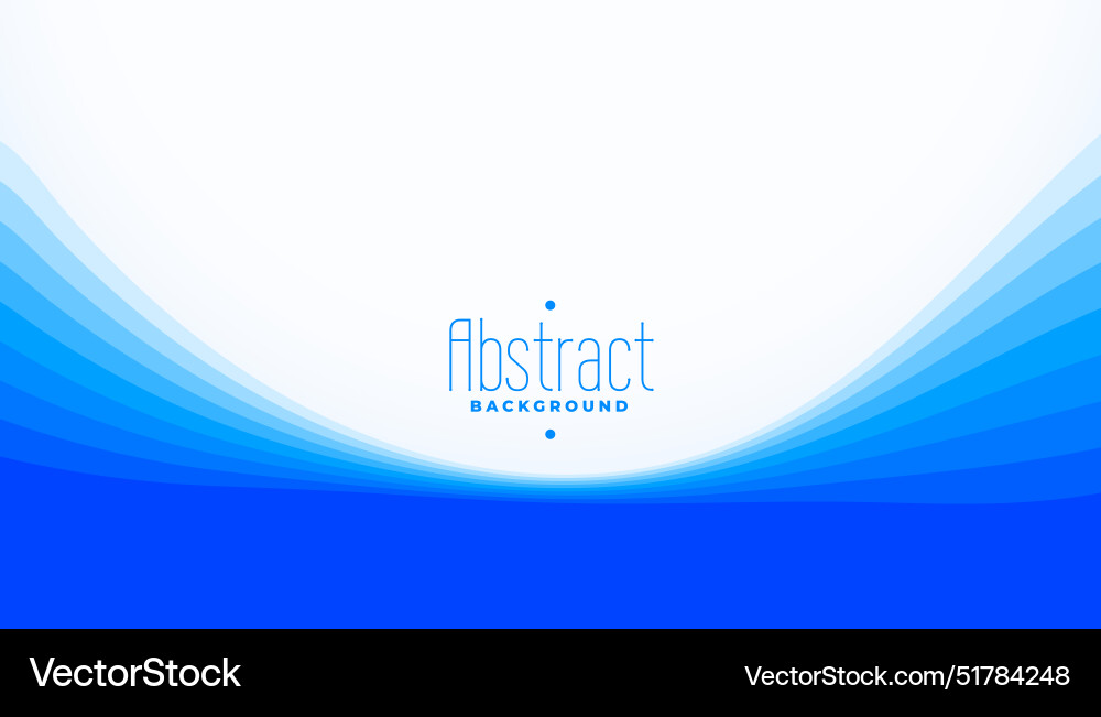 Elegant and abstract blue wave template Royalty Free Vector