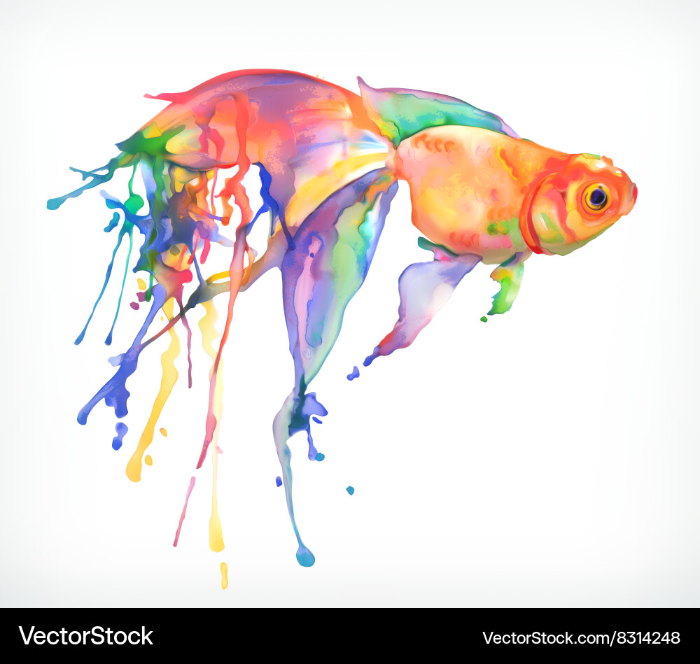 Goldfish Royalty Free Vector Image - VectorStock